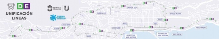 Quedarán unificados los recorridos de las líneas de colectivos D y E ...